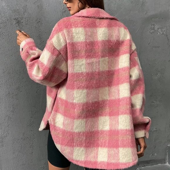 MODA ME COUTURE | Jackets & Coats | Casual Comfy Buffalo Plaid Flap ...